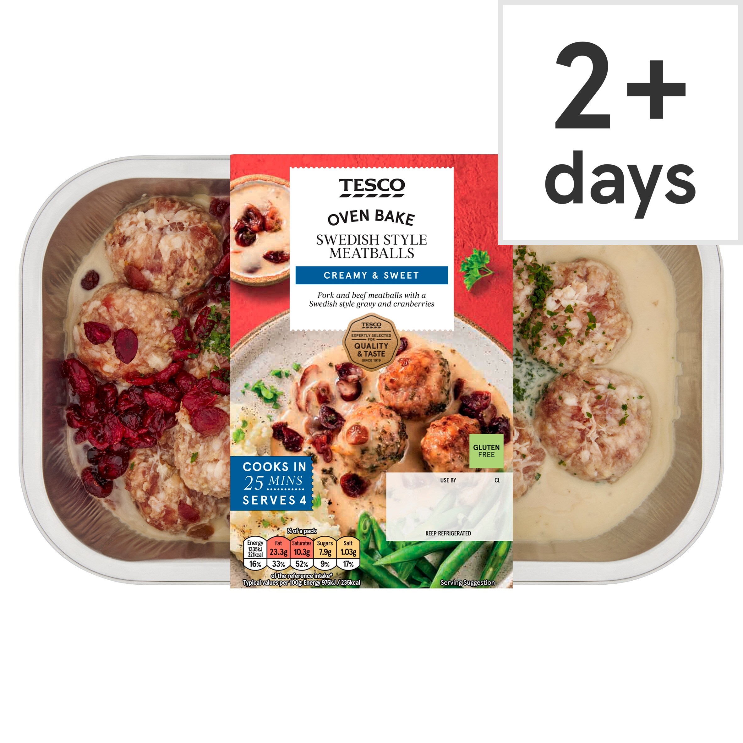 Tesco Swedish Style Meatballs 600G - Tesco Groceries