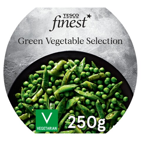 Tesco Finest Green Vegetable Selection 250G - Tesco Groceries