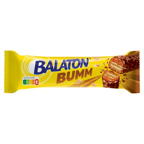 Balaton Bumm Milk Chocolate Coated Filled Wafer with Caramel and ...
