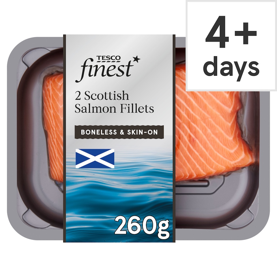 Tesco Finest 2 Scottish Salmon Fillets 260g - Tesco Groceries