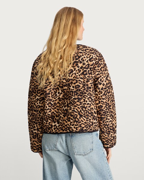 F&F Leopard Print Tie Front Jacket in Multi Brown - Tesco Groceries
