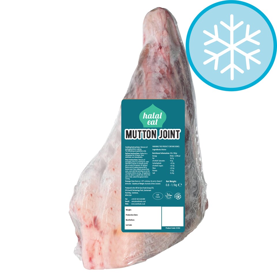 Halal Eat Mutton Joint (0.8-1.1Kg) - Tesco Groceries