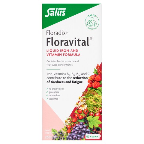 Floradix Floravital & Floravita Liquid Iron Vitamin Formula 250Ml ...