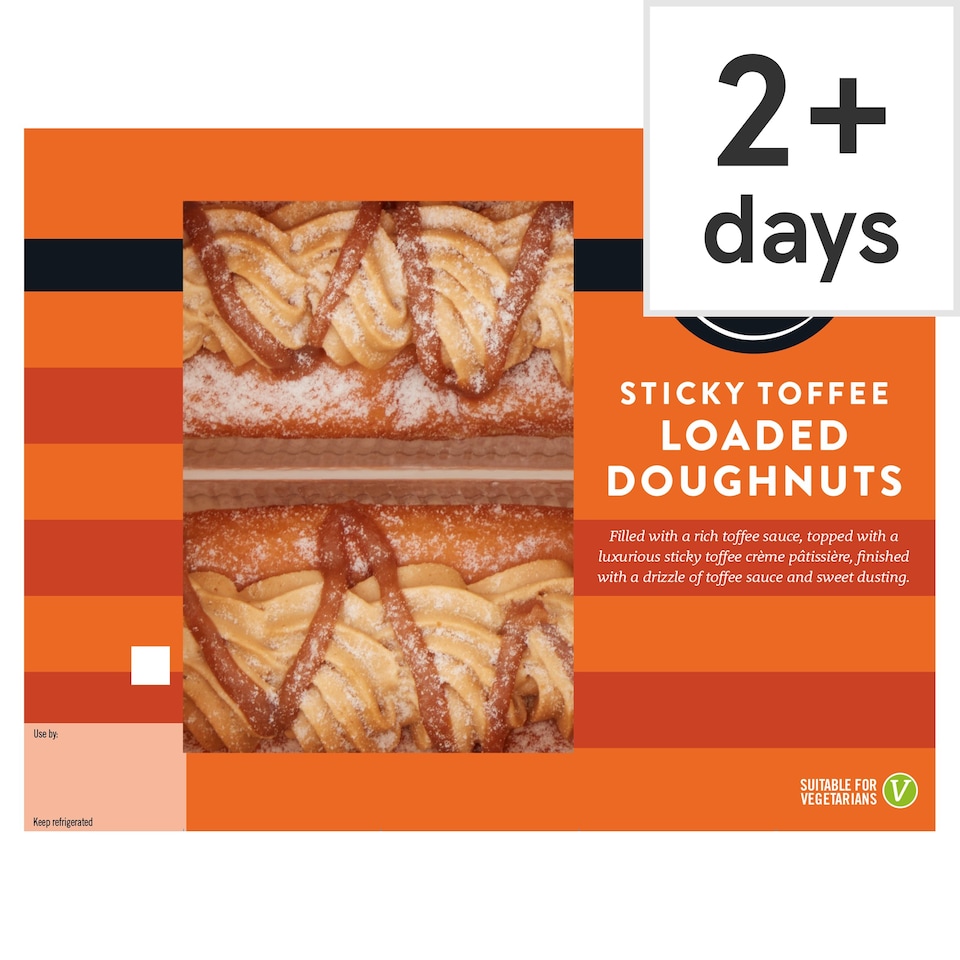 The Delicious Dessert Company Sticky Toffee Loaded Doughnuts 2 Pack ...