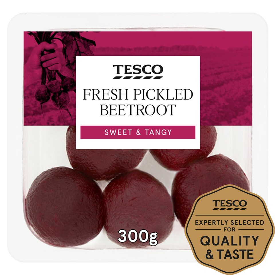 Tesco Steamed Beetroot In Vinegar 300G - Tesco Groceries