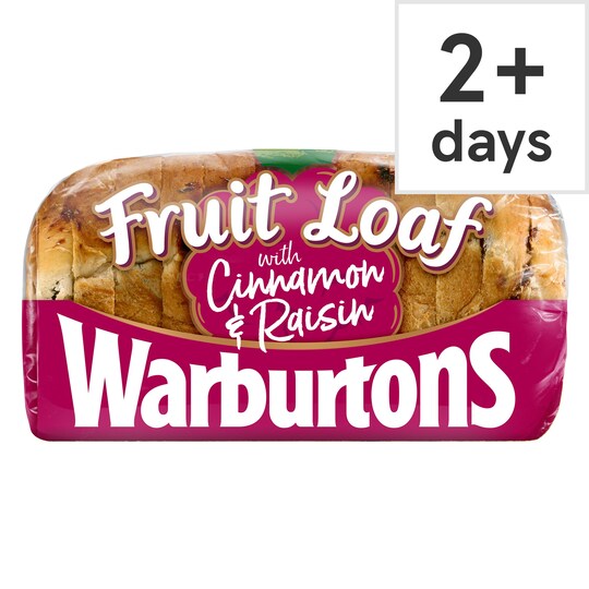 Warburtons 400G Raisin Loaf With Cinnamon - Tesco Groceries