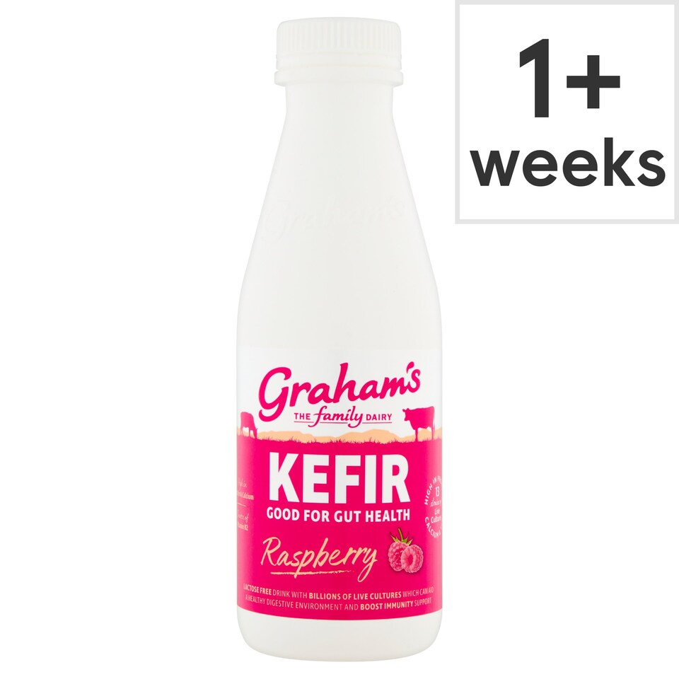 Graham's Kefir Raspberry Lactose Free Drink 500Ml - Tesco Groceries