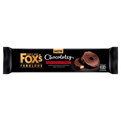 Fox's Fabulous Chocolatey Dark Chocolate Rounds 130g - Tesco Groceries