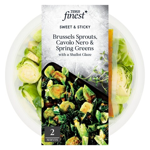 T. Fin* Brussels Sprouts, Cavolo Nero, Spring Greens 270g - Tesco Groceries