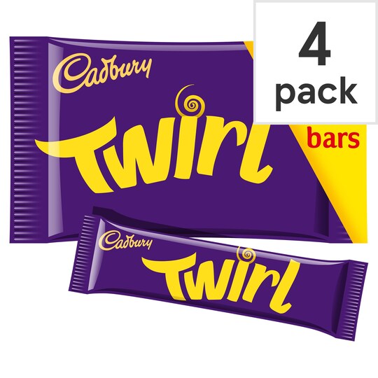 Cadbury Twirl 4 Pack 136G - Tesco Groceries