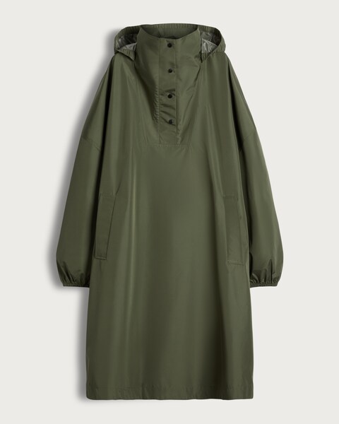 F&F Hooded Poncho Raincoat in Khaki - Tesco Groceries