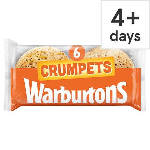 Warburtons Crumpets 6 Pack - Tesco Groceries
