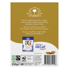 Pg Tips Gold 80S Pyramid Teabags 232G - Tesco Groceries