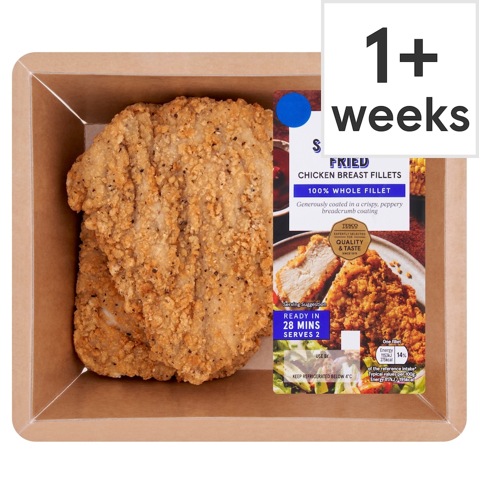 Tesco Southern Fried Chicken Breast Fillets 350g - Tesco Groceries