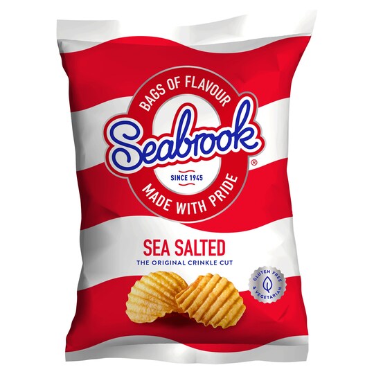 Seabrook Crinkle Sea Salt Crisps 31.8G - Tesco Groceries