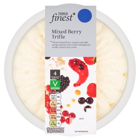Tesco Finest Mixed Berry Trifle 550g - Tesco Groceries