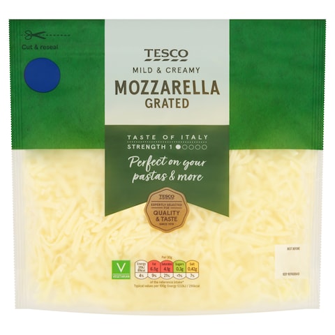 Tesco Mozzarella Grated 500g - Tesco Groceries