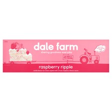 Dale Farm Raspberry Ripple Block 1Ltr - Tesco Groceries
