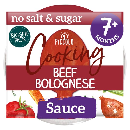 Piccolo Cooking Beef Bolognese Pasta Sauce 120G - Tesco Groceries