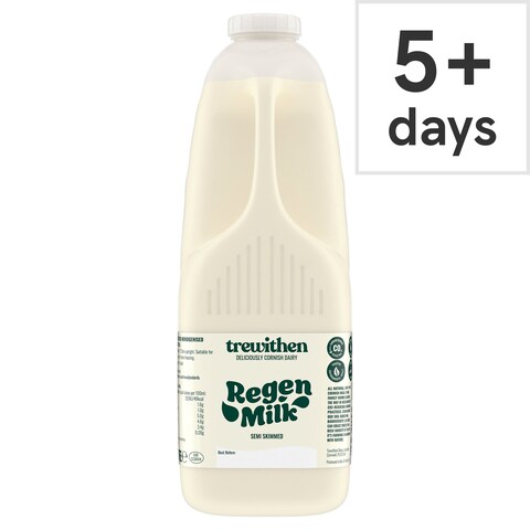 Trewithen Dairy Regen Semi Skimmed Milk 2L - Tesco Groceries