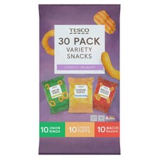 Tesco Mixed Snacks 30 Pack 530G - Tesco Groceries