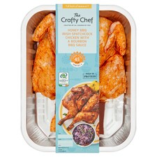 The Crafty Chef Honey BBQ Irish Spatchcock Chicken with a Bourbon BBQ ...