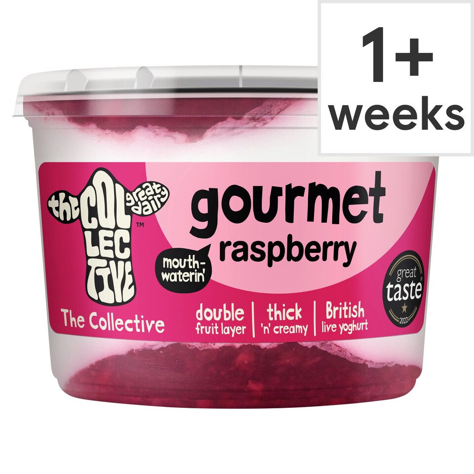 The Collective Gourmet Raspberry Greek Style Yogurt 425G - Tesco Groceries