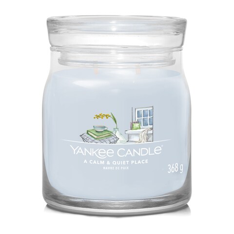 Yankee Candle Signature A Calm & Quiet Place Medium Candle 368g - Tesco ...