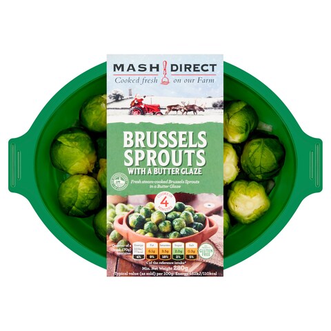 Mash Direct Brussels Sprouts with Butter Glaze 280g - Tesco Groceries