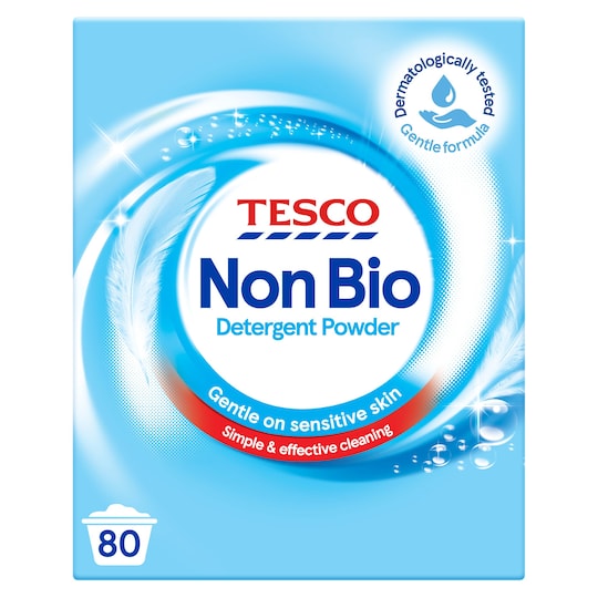 Tesco Non Bio. Washing Powder 80 Washes 5.2Kg - Tesco Groceries