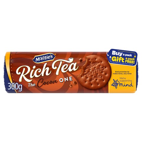McVitie's Rich Tea Cocoa Biscuits 300g - Tesco Groceries