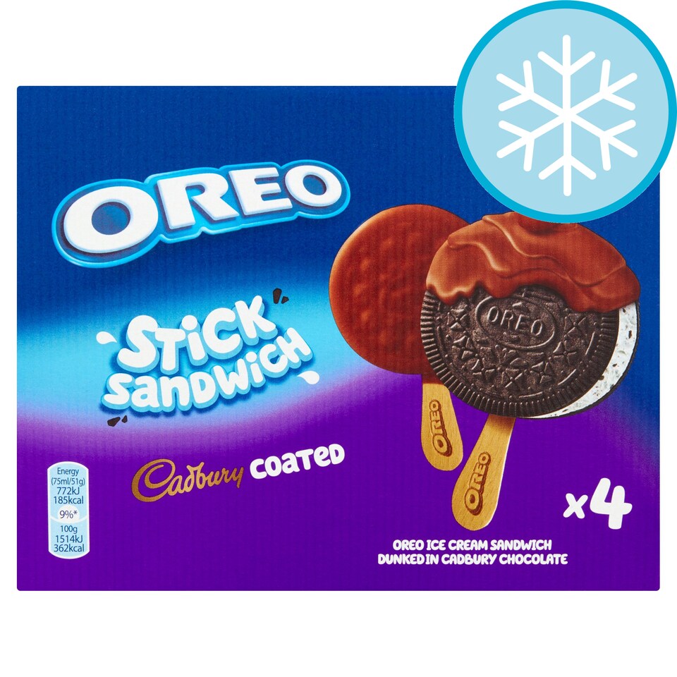 Oreo Stick Sandwich 4X75ml - Tesco Groceries