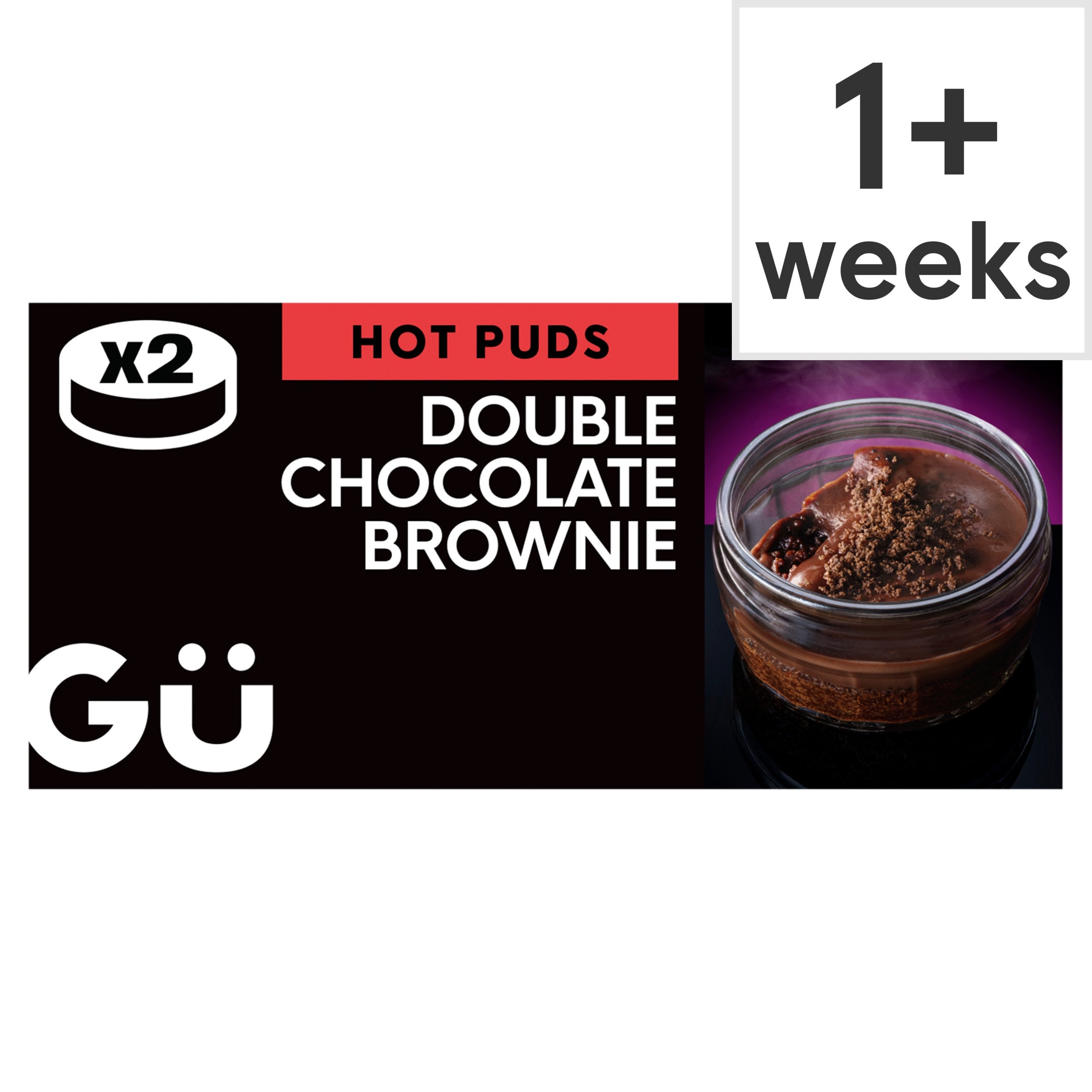 Gu Double Chocolate Brownie Dessert 2X79g - Tesco Groceries