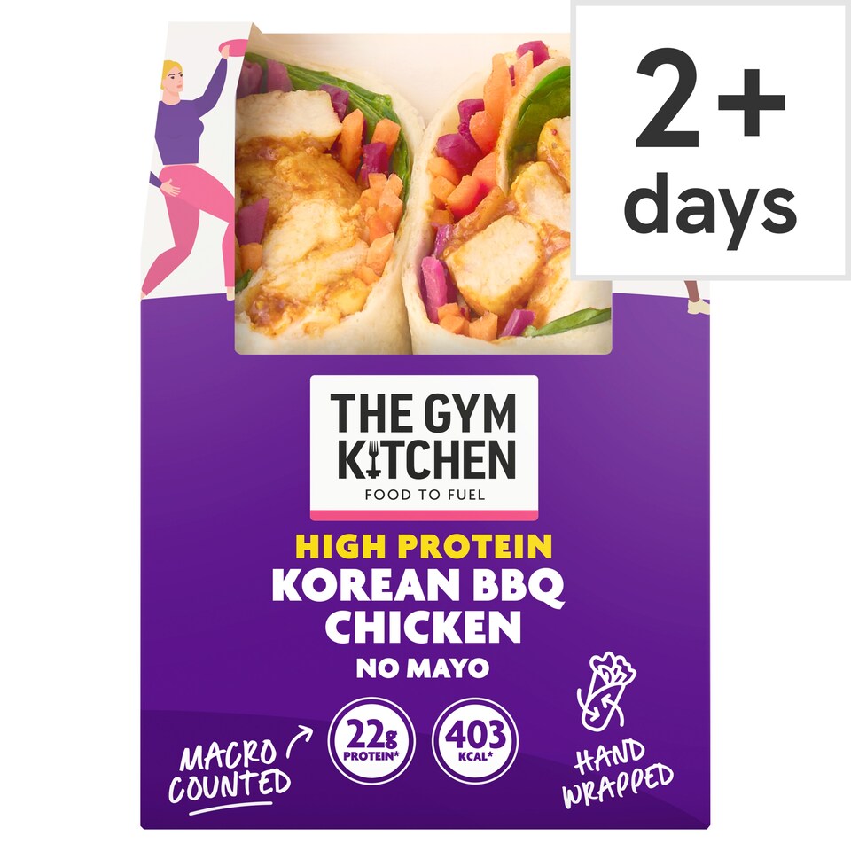 The Gym Kitchen Korean BBQ Chicken Wrap - Tesco Groceries