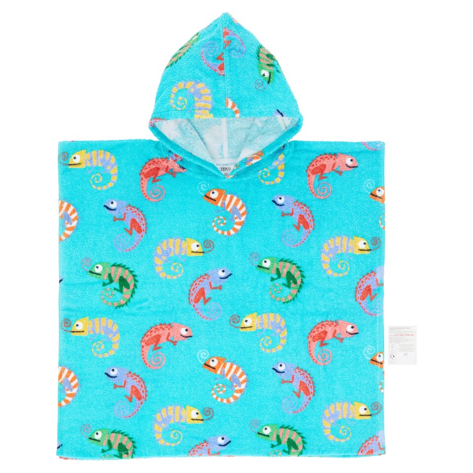 Tesco Gecko Printed Poncho - Tesco Groceries