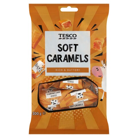 Tesco Soft Caramels 300 g - Tesco Groceries