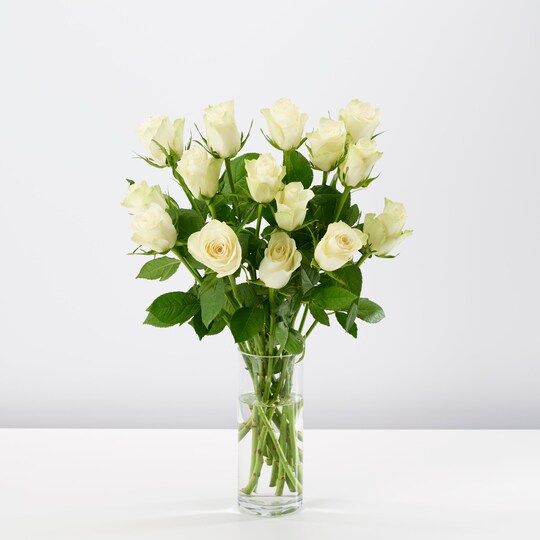 Rose Bouquet (White) - Tesco Groceries