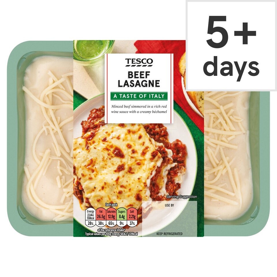 Tesco Beef Lasagne 400G - Tesco Groceries
