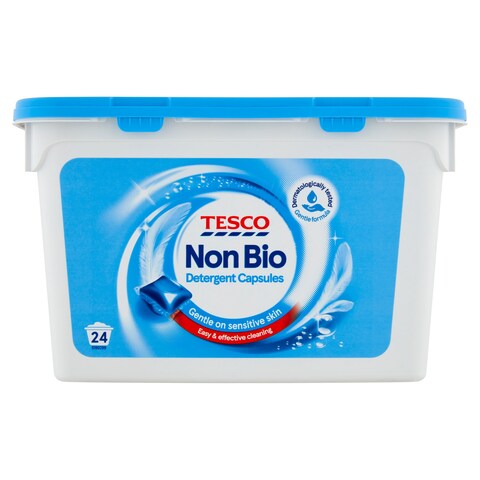 Tesco Non Biological Laundry Detergent Capsules 24W 456Ml - Tesco Groceries