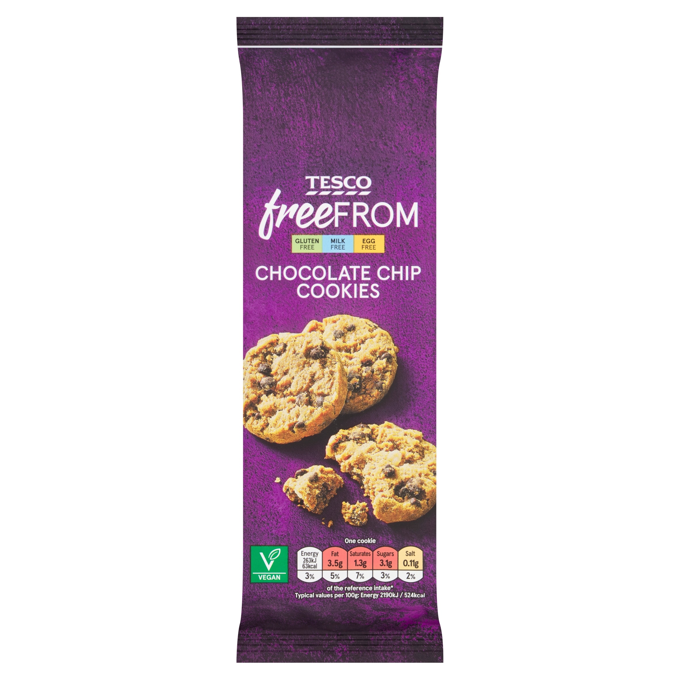 Tesco Free From Choc Chip Cookie 145g - Tesco Groceries