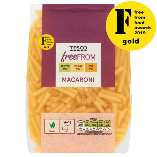 T Macaroni Pasta Free From 500G - Tesco Groceries