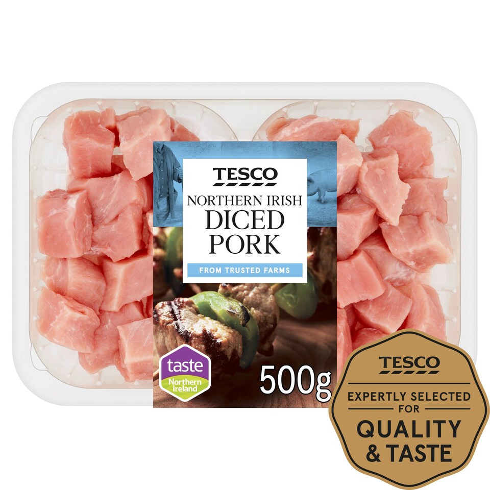 Tesco Fresh Diced Pork Topside 500G - Tesco Groceries
