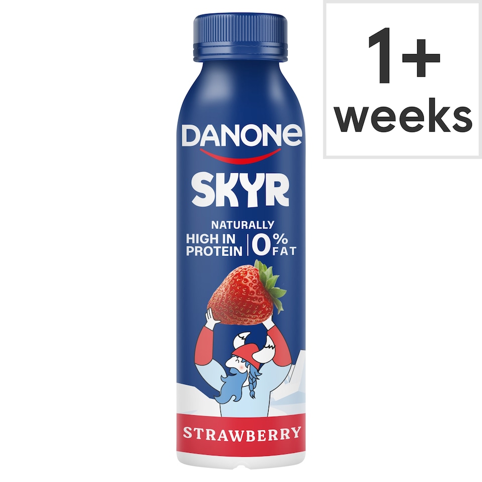 Danone Skyr 0% Fat High Protein Strawberry Yoghurt Drink 270g - Tesco ...