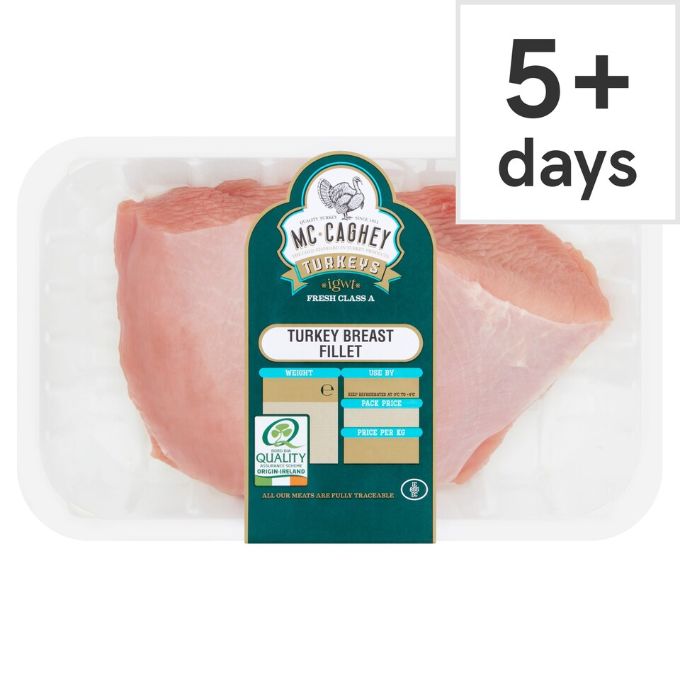 Mccagheys Turkey Breast Fillet 900G - Tesco Groceries