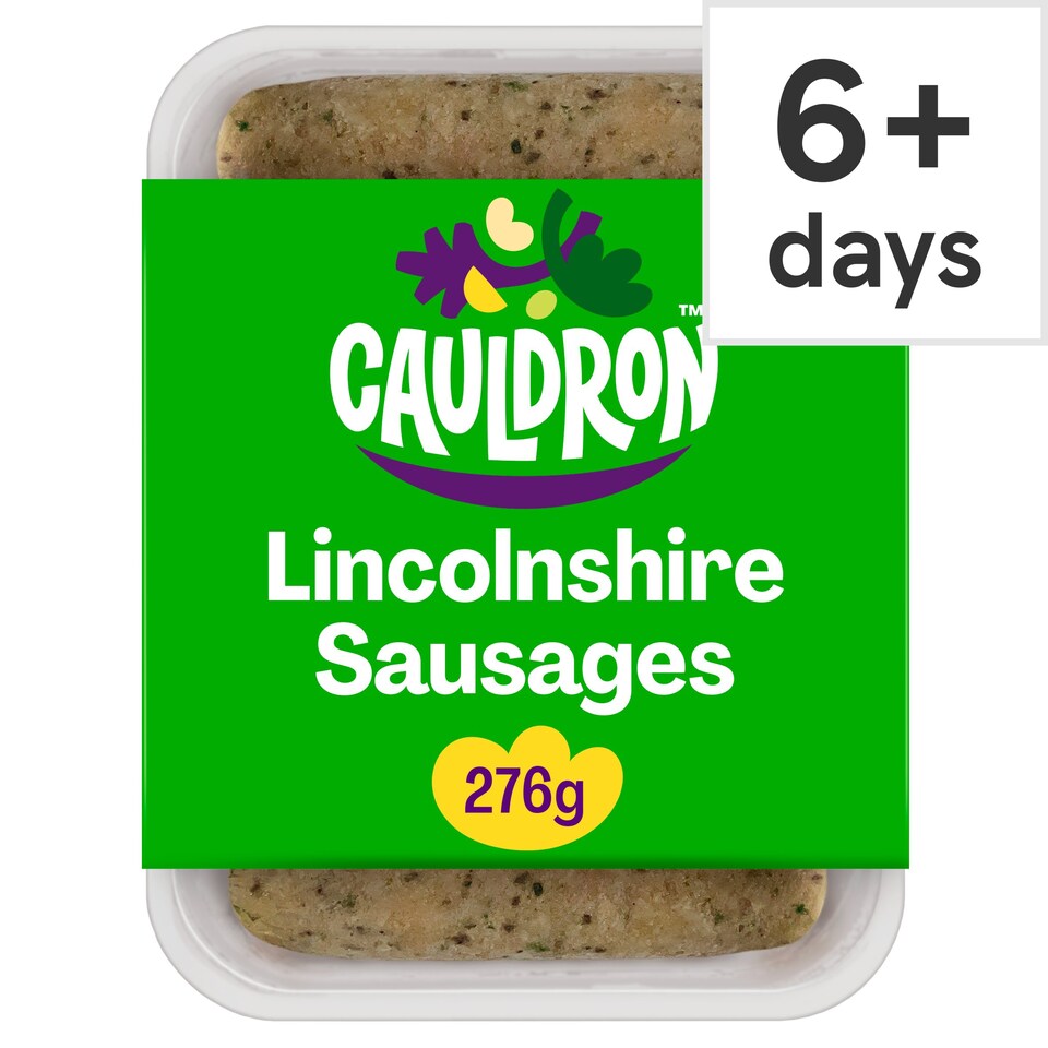 Cauldron Foods Lincolnshire Sausages 6 Pack 276G - Tesco Groceries