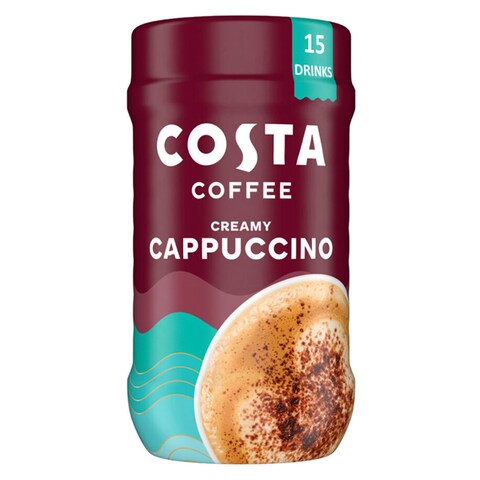 Costa Coffee Creamy Cappuccino Instant Coffee 255g - Tesco Groceries