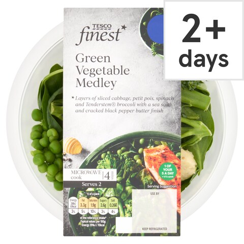 Tesco Finest Green Vegetable Medley 220G - Tesco Groceries