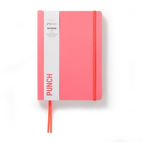 Paperchase Agenzio Large Punch Ruled Notebook - Tesco Groceries
