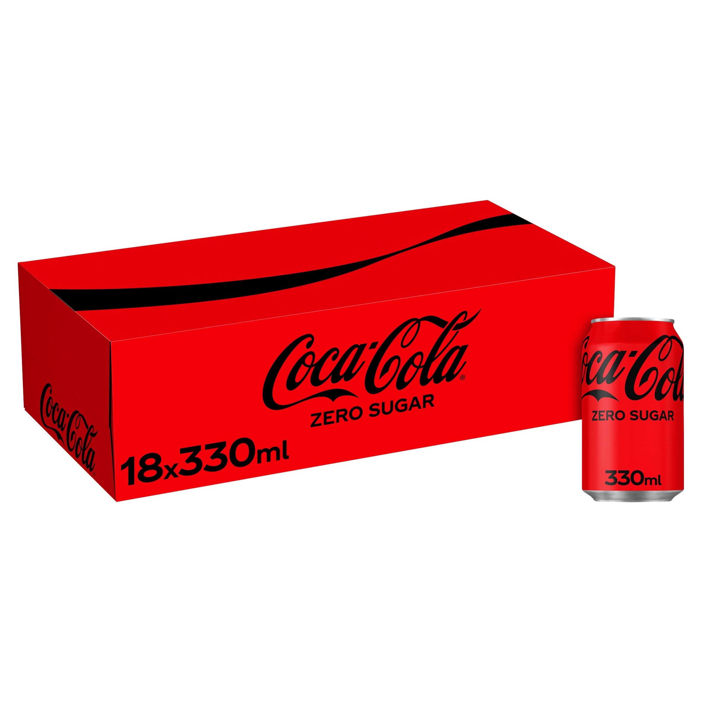 Coke Zero 18X330ml - Tesco Groceries
