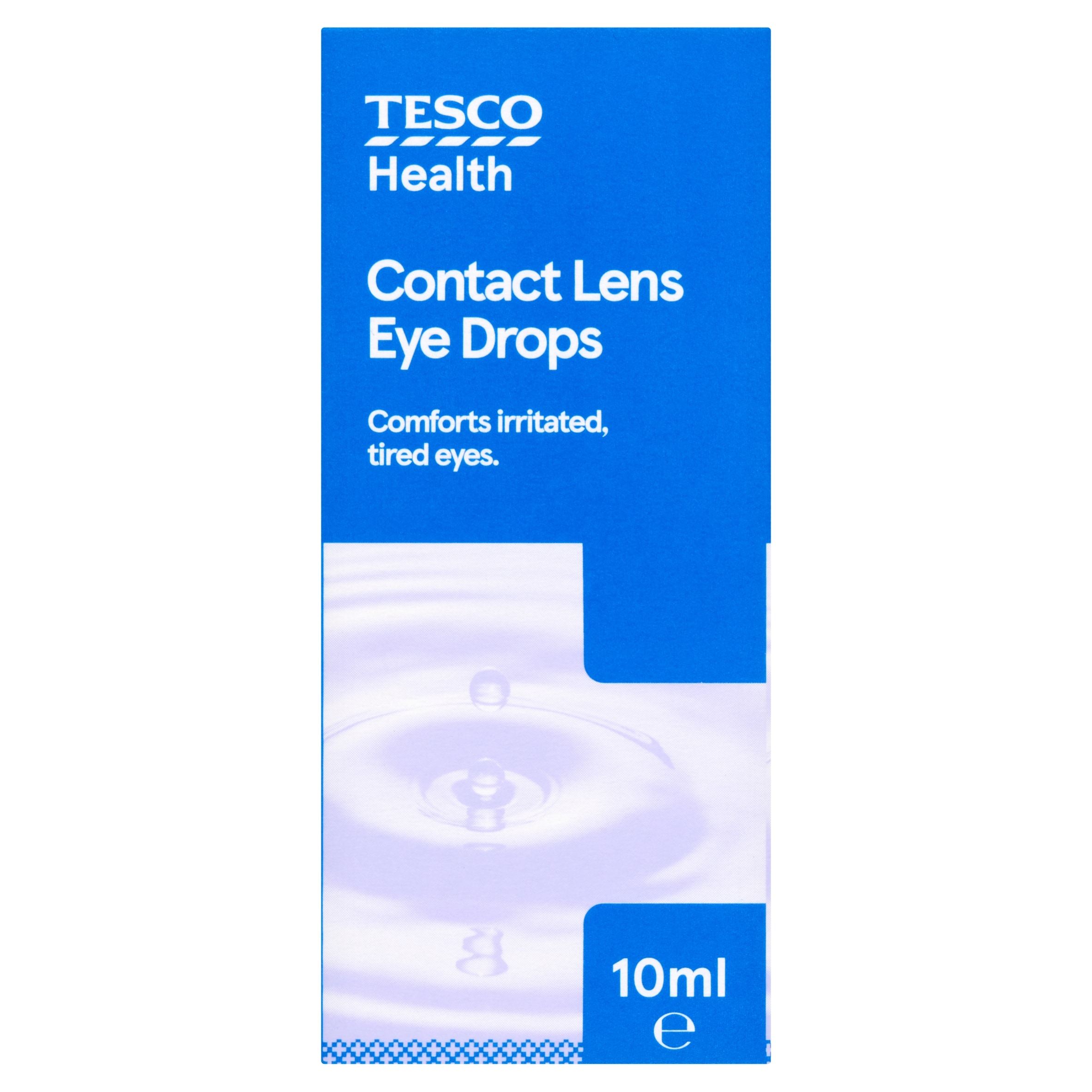Tesco Health Contact Lens Comfort Eye Drops 10ML - Tesco Groceries